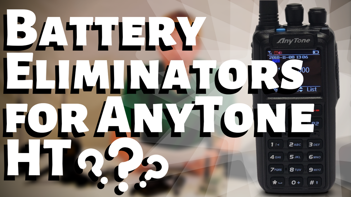 Do the AnyTone DMR Handhelds have 12V Battery Eliminators? — BridgeCom Systems
