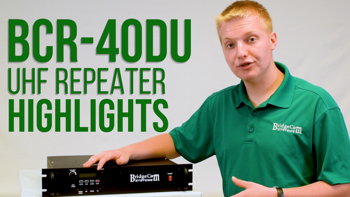 BridgeCom BCR-40DU UHF (40W) 2-Way Repeater W/Internal Duplexer Produc ...