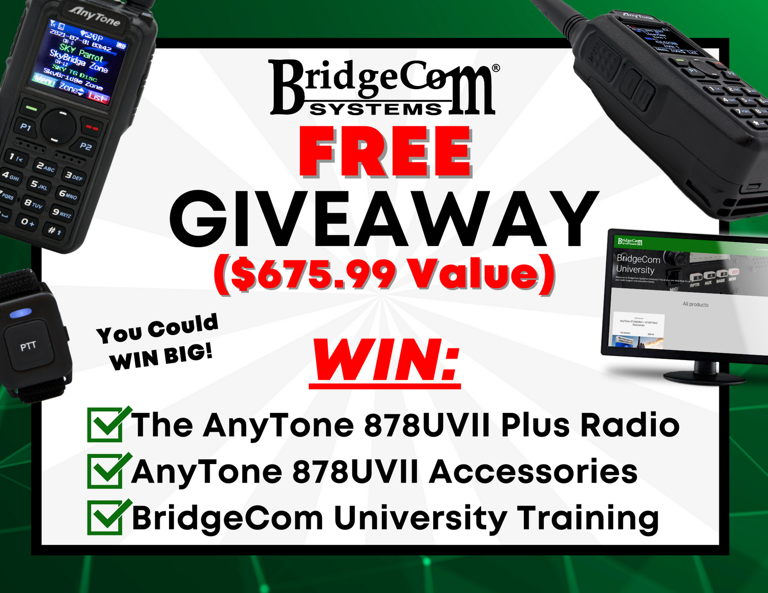 Hamvention 2023 Giveaway - Did you win the Legendary 878UVII Plus at H – BridgeCom Systems
