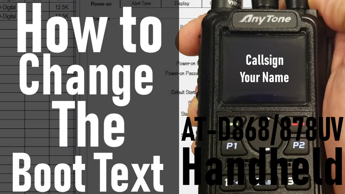 Change Boot Text on AnyTone 868/878: Easy Guide — BridgeCom Systems