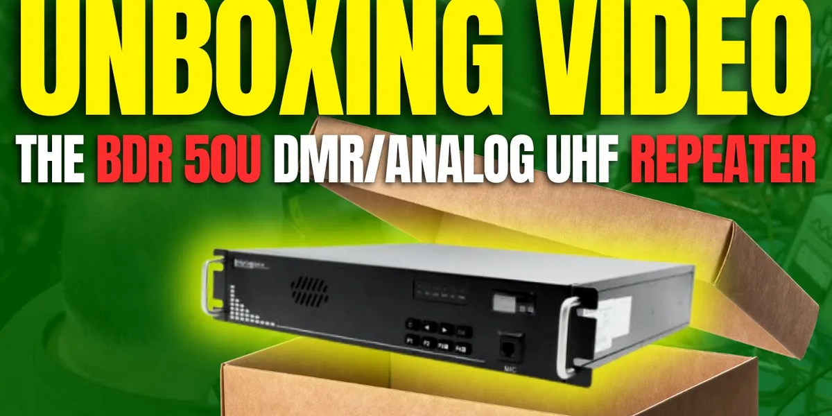 Unboxing Video! | The BDR 50U DMR/Analog UHF Repeater — BridgeCom Systems