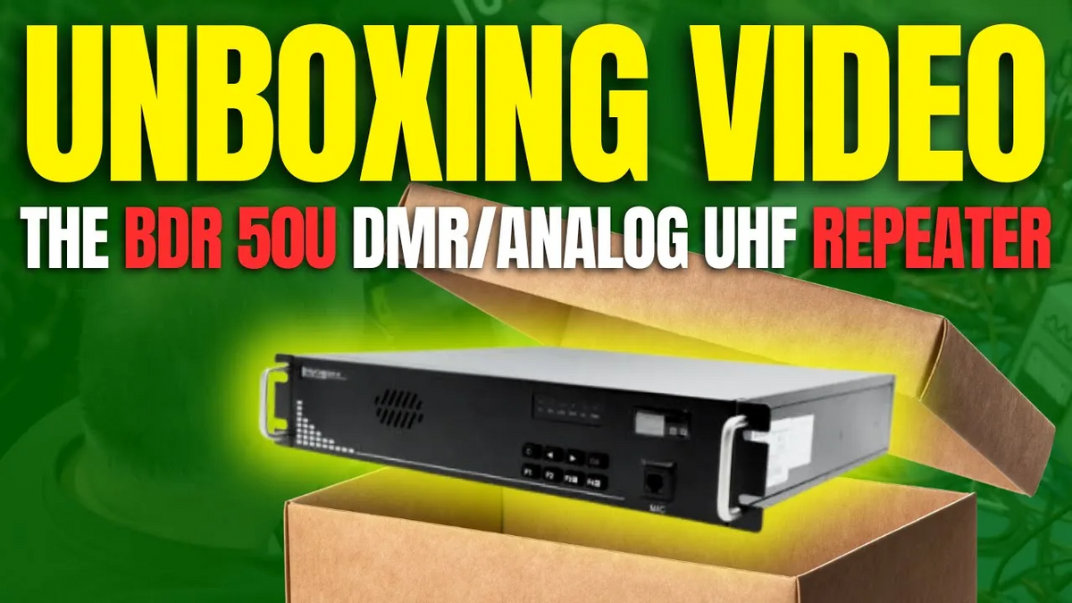 Unboxing Video! | The BDR 50U DMR/Analog UHF Repeater — BridgeCom Systems