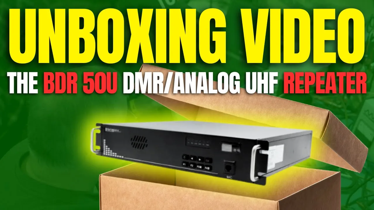 Unboxing Video! | The BDR 50U DMR/Analog UHF Repeater — BridgeCom Systems