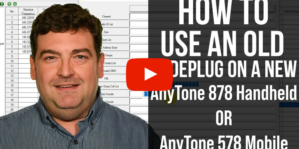 Using Old Codeplug with AnyTone 878/578: Easy Guide — BridgeCom Systems