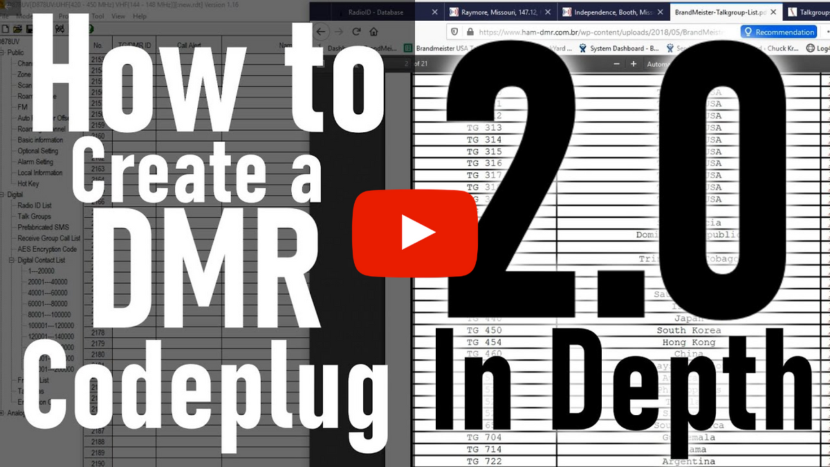 How to Create a DMR Codeplug 2020 — BridgeCom Systems