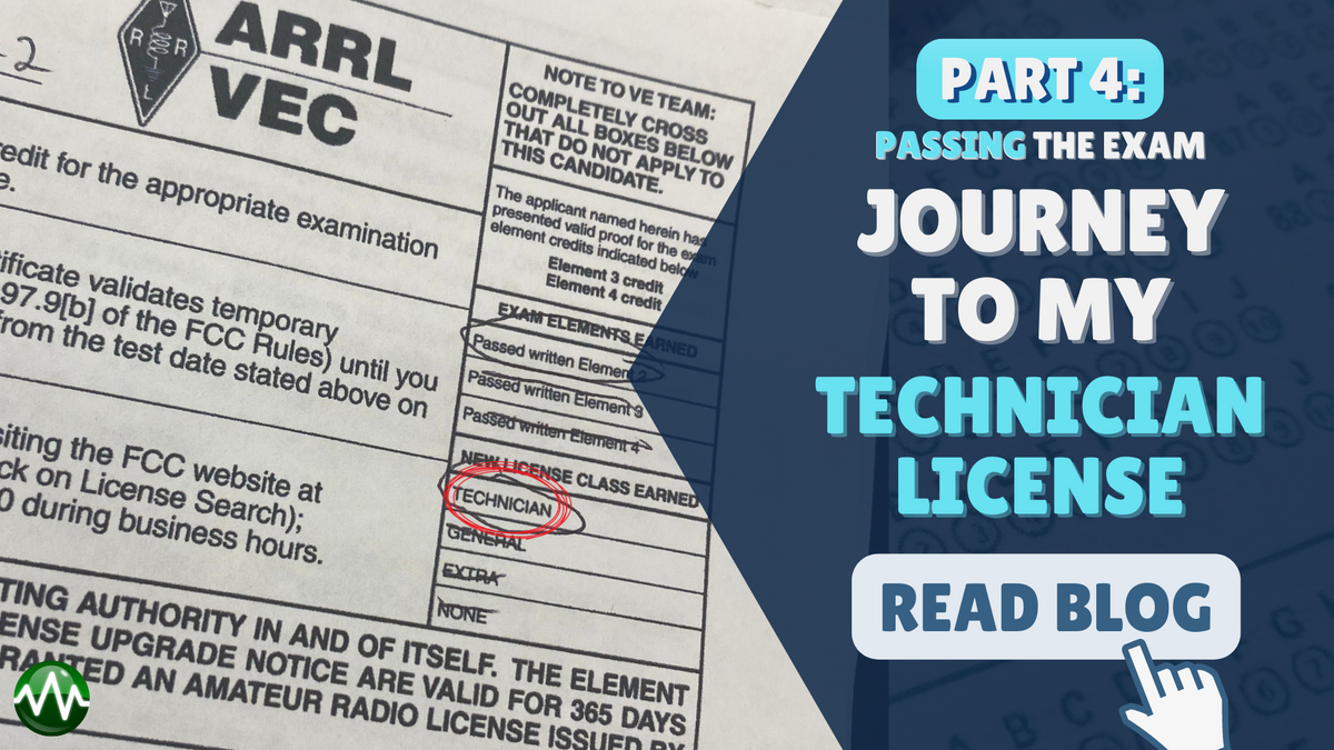 Journey To My Tech License Part 4: Passing the Exam — BridgeCom Systems