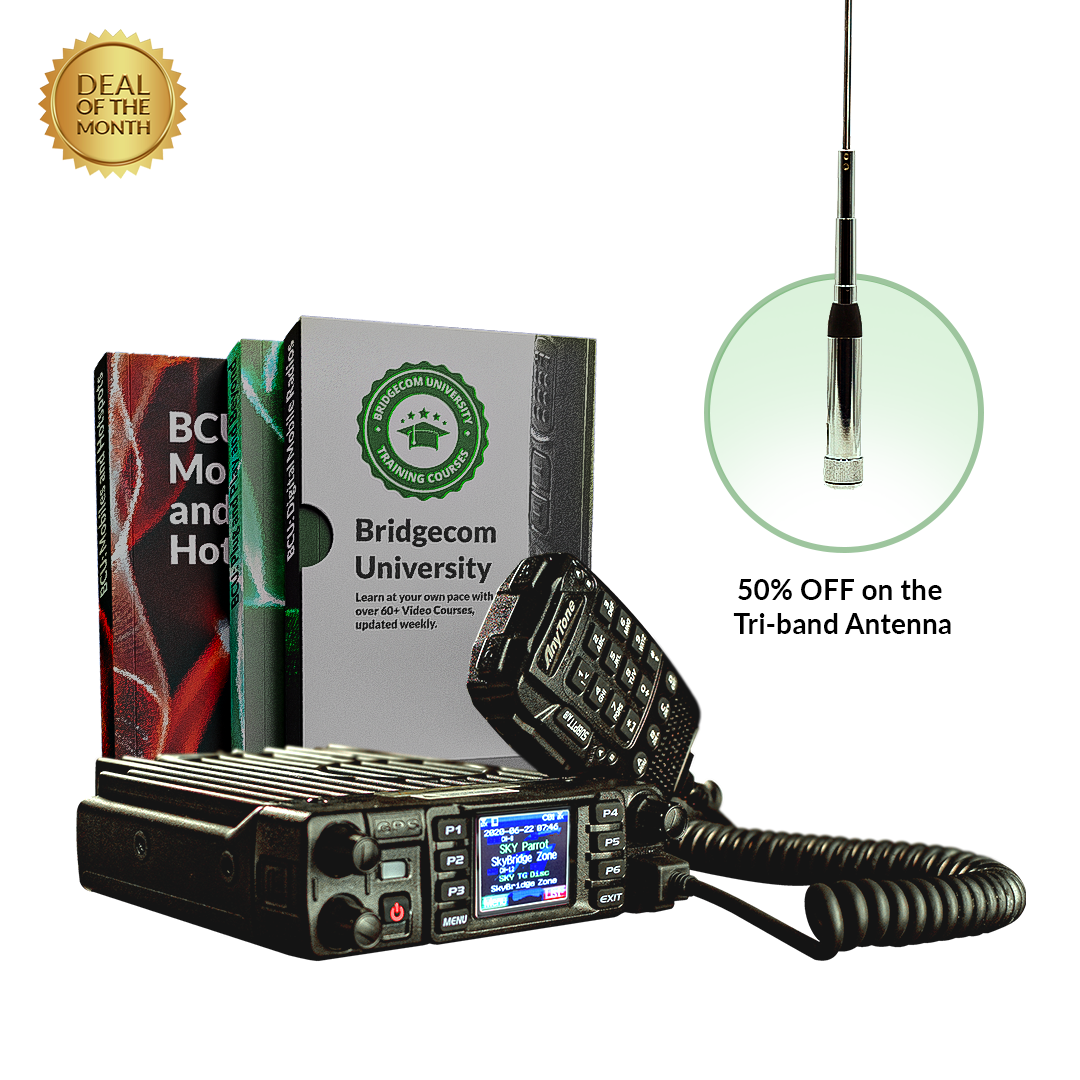 AnyTone AT-D578UVIIIPLUS Tri-Band DMR Mobile Radio | Free $97 Training Course — BridgeCom Systems