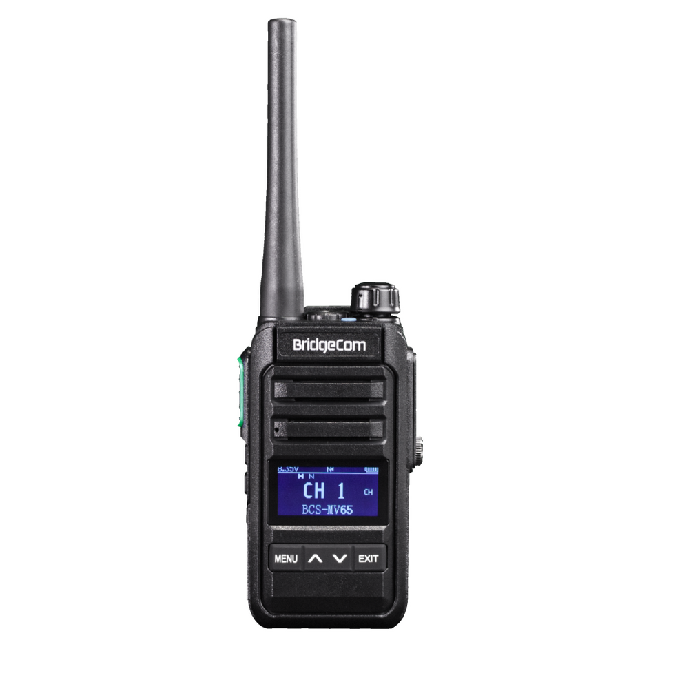 BridgeCom MV-65 License FREE Walkie Talkie Professional Built Radio ...