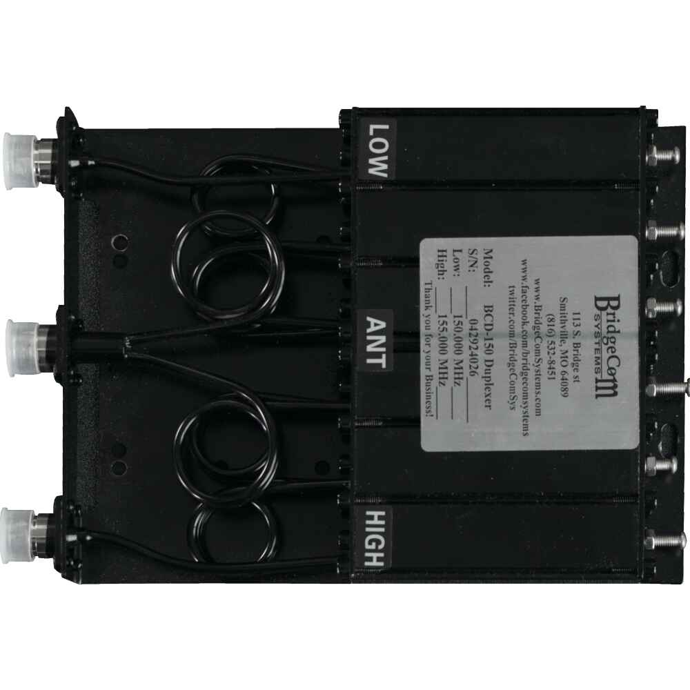 BCD-150 VHF Mobile-Type Duplexer – BridgeCom Systems