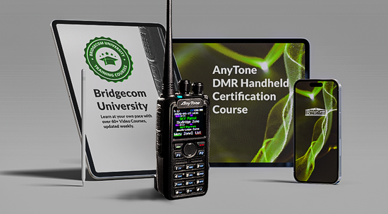 AnyTone AT-D168UV DMR/Analog HT BridgeCom University Training Course – BridgeCom Systems