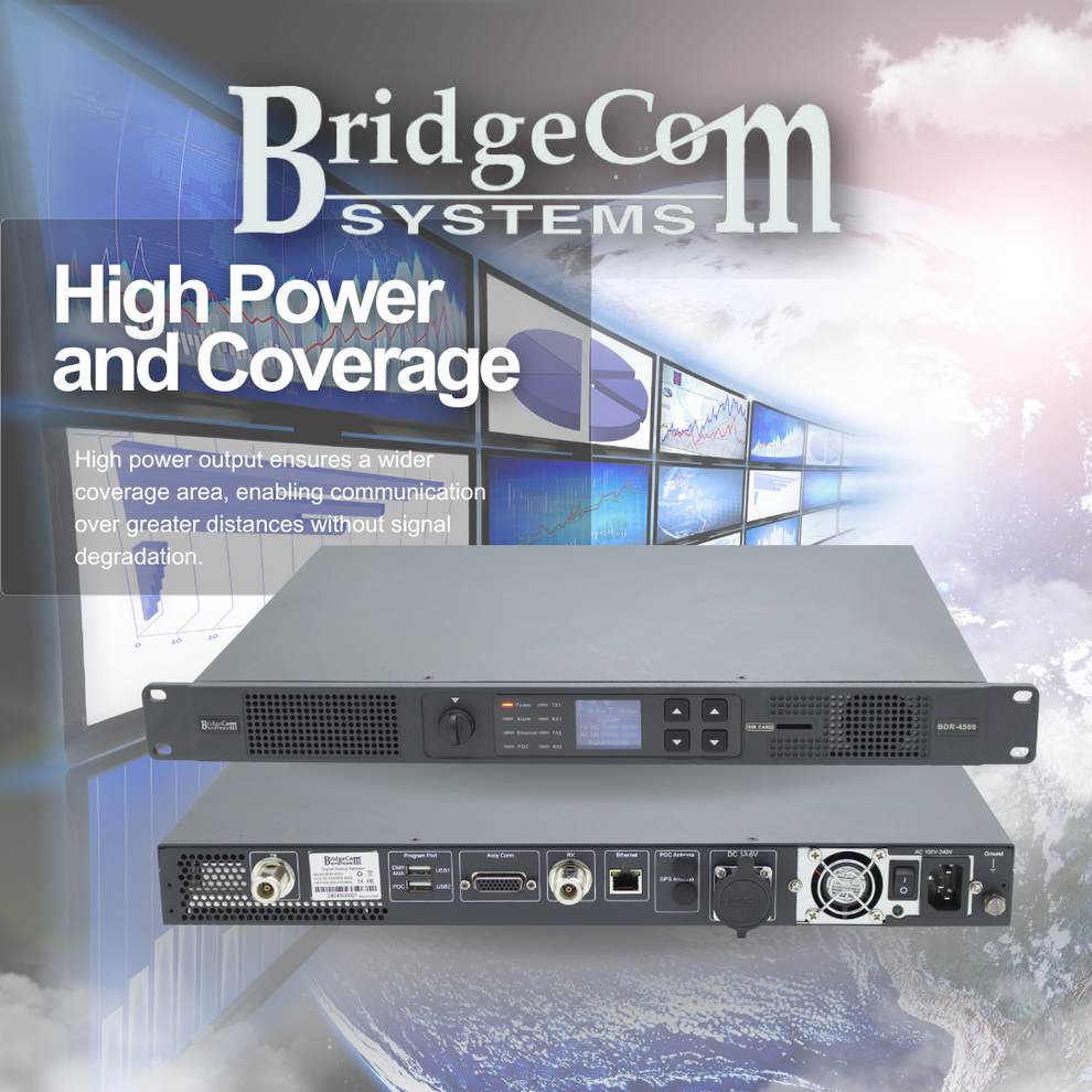BDR-4500 UHF Analog/DMR Repeater – BridgeCom Systems