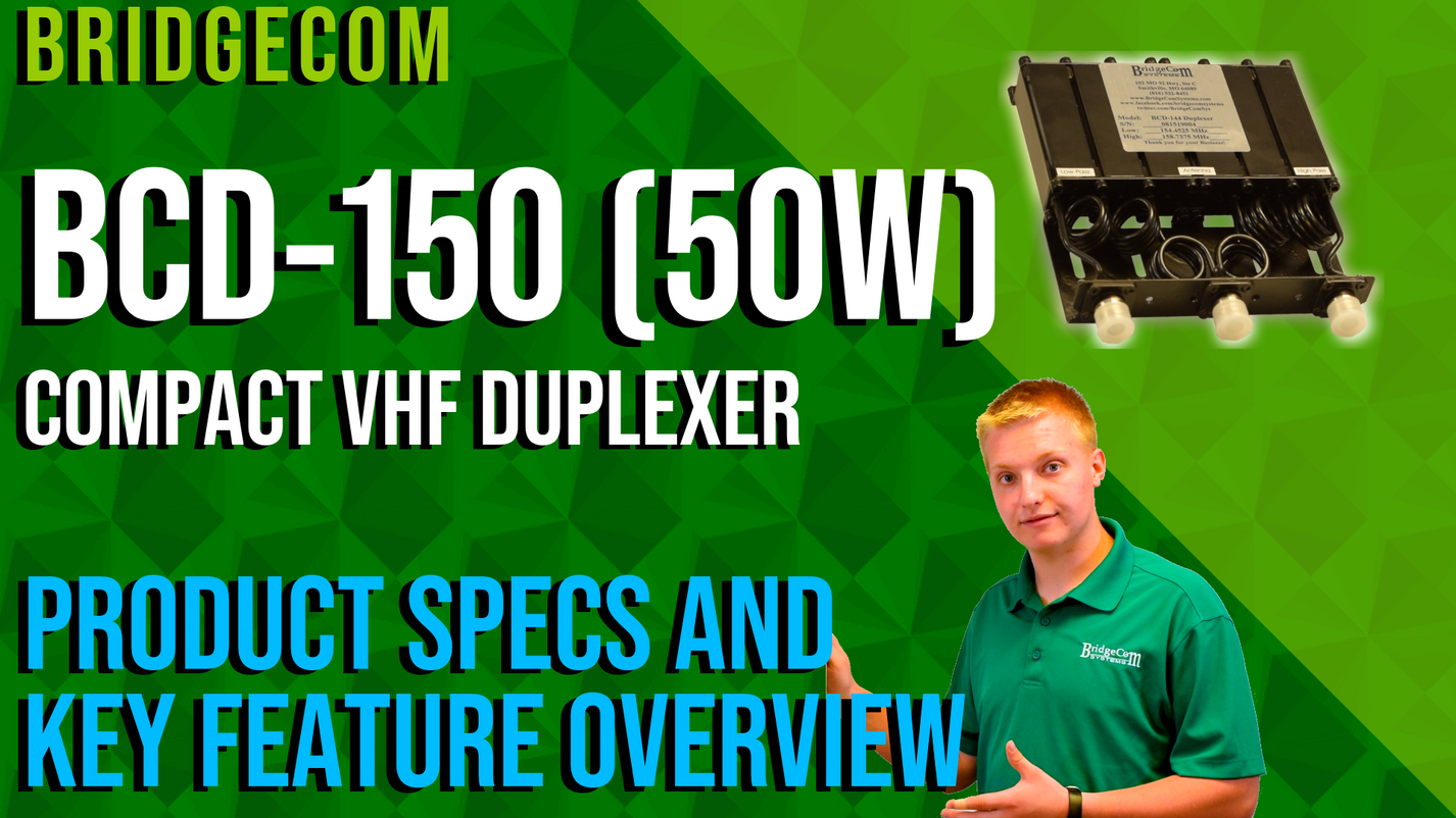 BCD-150 VHF Mobile-Type Duplexer – BridgeCom Systems